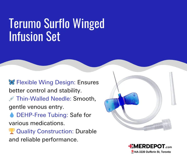Terumo Surflo Winged Infusion Set – EmerDepot Medical Supplies