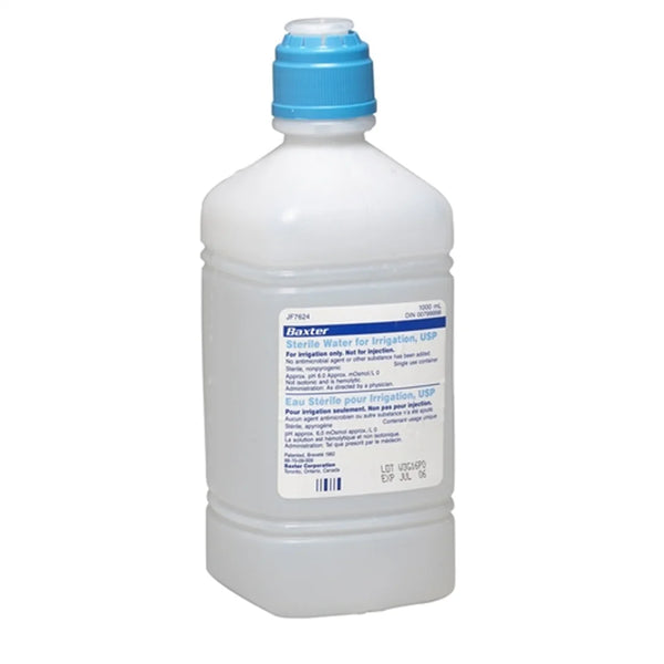 Baxter - Sterile Water for Irrigation USP 1000ml Pour Bottle - (JF7624 ...