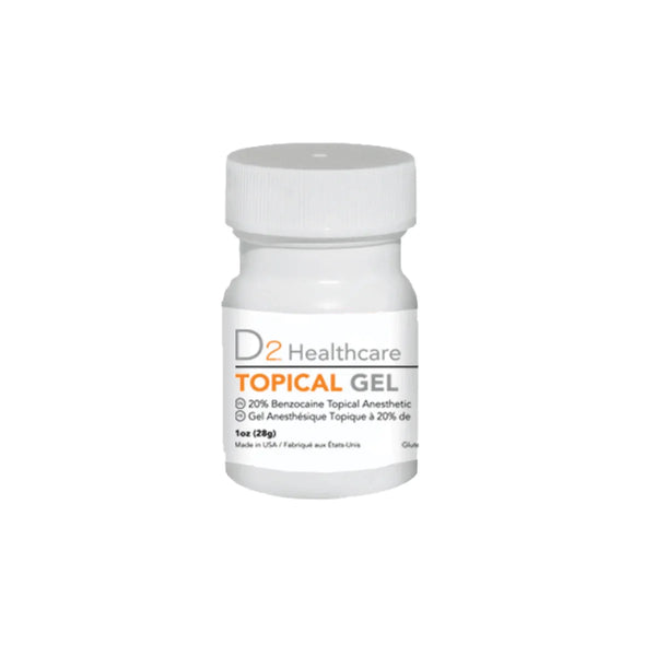 D2: Topical Anesthetic Gel 28gm Jar Bubble Gum