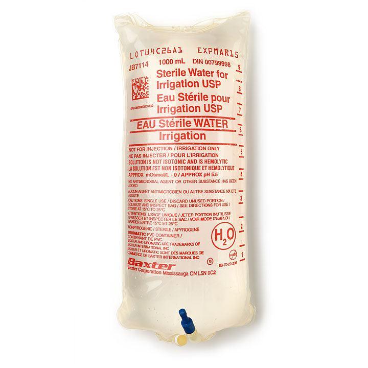 Baxter - Sterile Water for Irrigation USP (1000mL) - 533-JB7114 ...