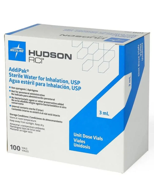 Buy Addipak Sterile Water for Inhalation USP - 3mL (100 Vials)