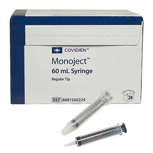 Monoject Rigide Irrigation Catheter Tip Seringues, 60 CC - Boîte de 20 ...
