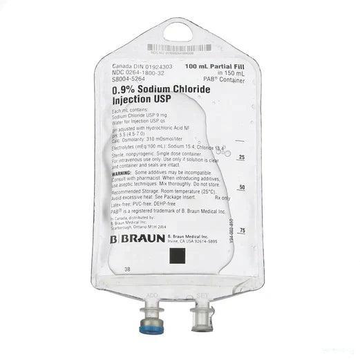 Buy Braun 0.9% Sodium Chloride Subcutaneous Fluids 100ml -Injection ...