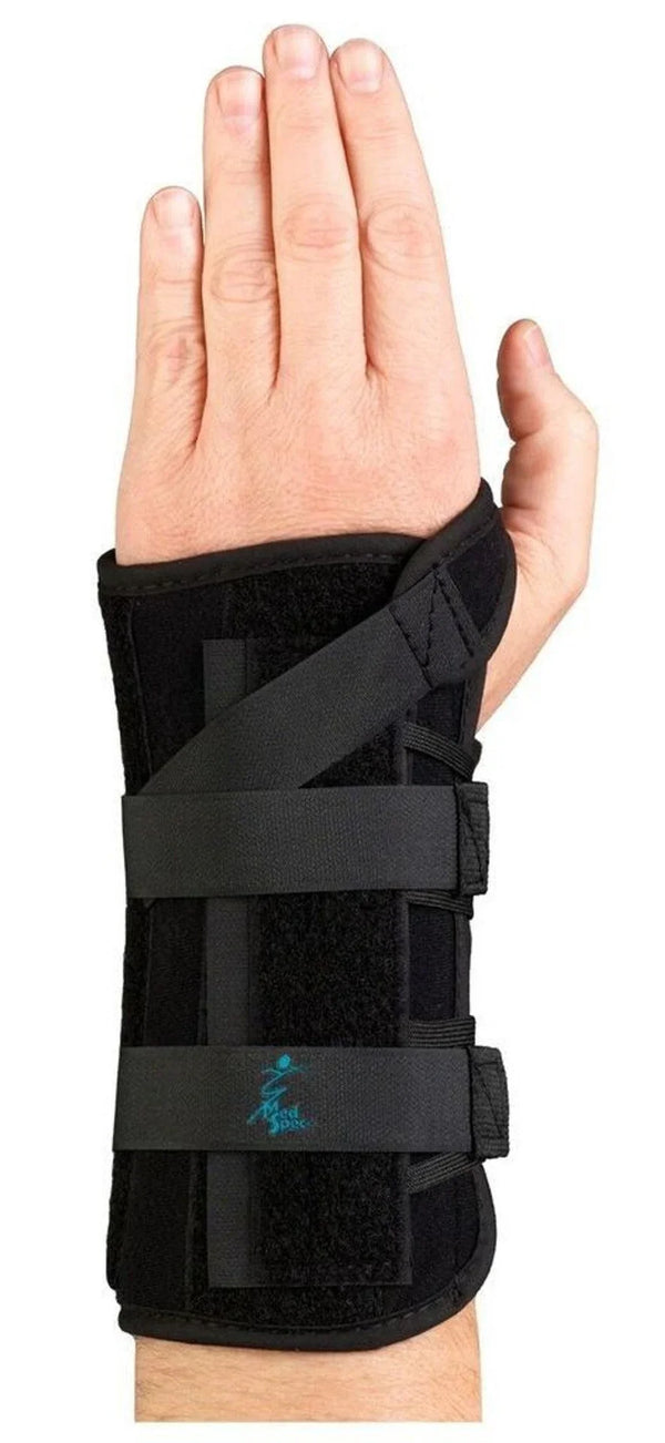 Med Spec 8" Suede Wrist Lacer Support| Large, Left|