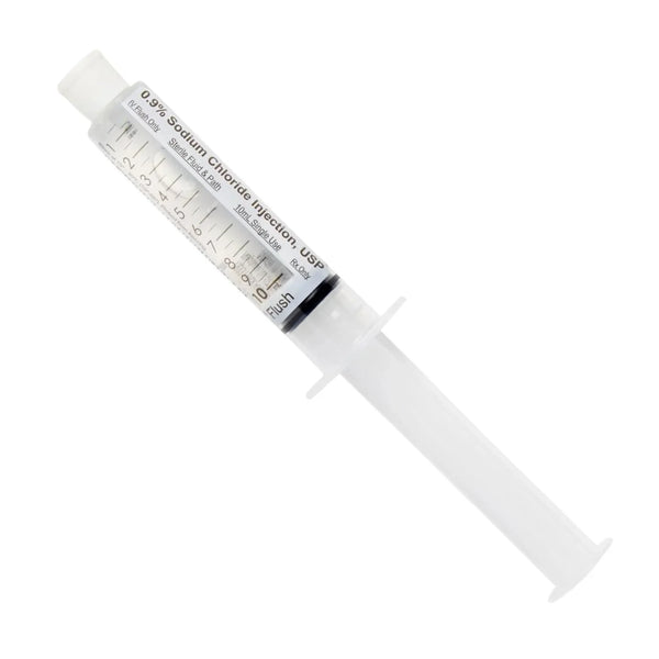 10mL Pre-filled Saline Flush Syringe EMZ111240 | Sterile, Single-Use ...