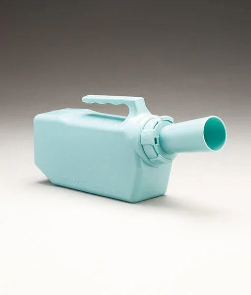 Spill Proof Male Urinal Aqua Color