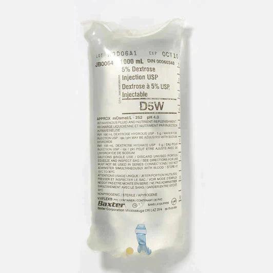 Baxter 5% Dextrose (1000mL) -JB0064- – EmerDepot Medical Supplies