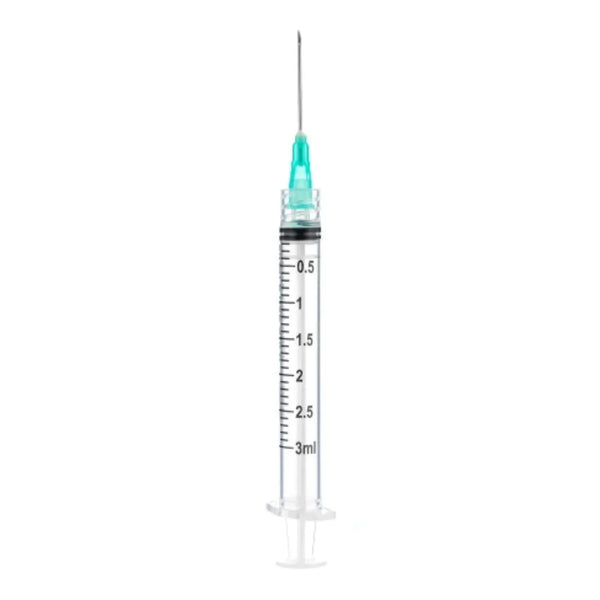 3mL | 21G x 1" | Sol-M Luer Lock Syringe with Exchangeable Needle | 10 ...